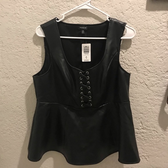 torrid | Tops | Torrid Leather Corset Top | Poshmark
